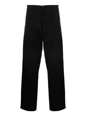 Carhartt Work In Progress Calder Mid-rise Wide-leg Trousers - Black