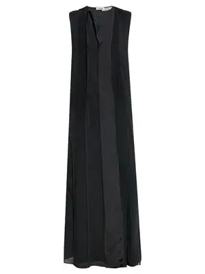 JIL SANDER Paneled Maxi Dress - Black