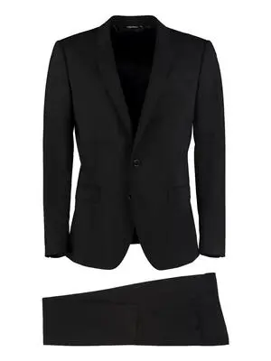Dolce & Gabbana Martini-fit Single-breasted Suit - Black