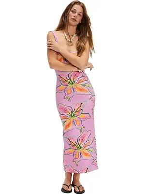 SUMMI SUMMI Scoop Neck Maxi Dress - Lilac Sky