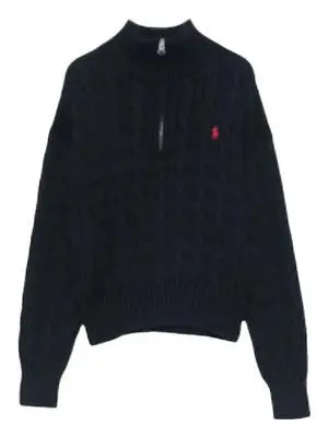 Polo Ralph Lauren Long Sleeve Half Zip Pullover - Hunter Navy Blue