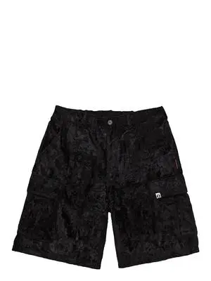 Supreme Crushed Rayon Cargo Short Black