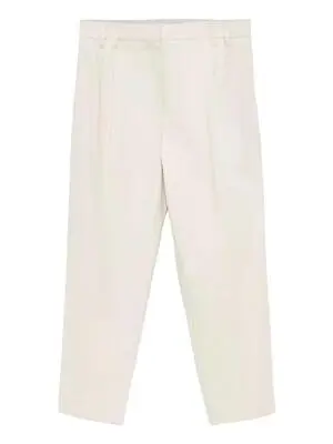 Brunello Cucinelli Cotton Trousers - Neutrals