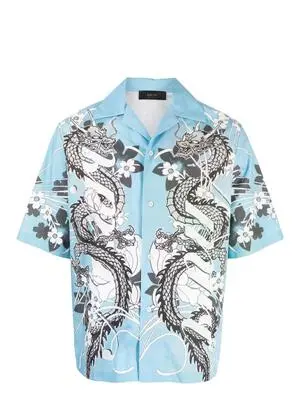 Amiri Graphic-print Cotton Shirt - Multicolour