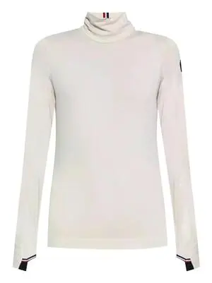 Moncler Logo-Appliqué Sweater Neutrals