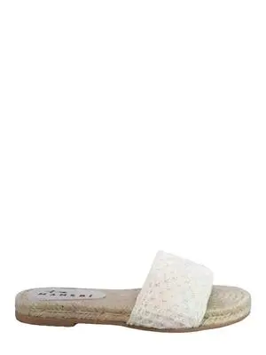 Manebí Crochet Slide Sandals - Neutrals