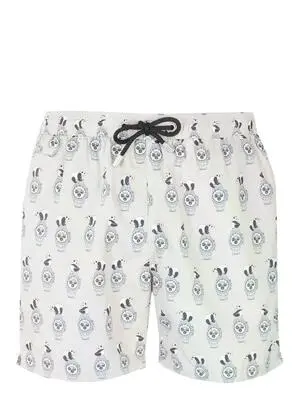 MC2 SAINT BARTH Lighting Swim Shorts Neutrals