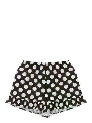 Sleeper Cha Cha Polka Dot Shorts Set - Black