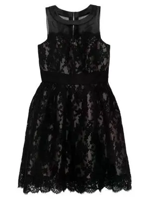 Dice Kayek Lace Mini Dress - Black
