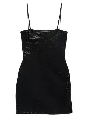 Alexander Wang Crystal-embellished Mini Dress - Black