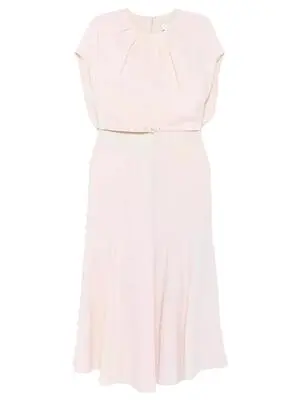 Roland Mouret Belted Midi Dress - Neutrals