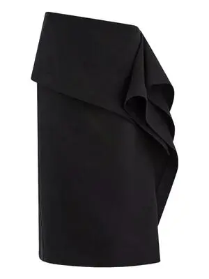 FERRAGAMO Asymmetric Skirt - Black