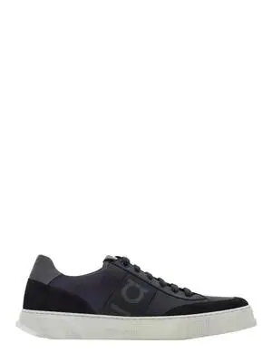 FERRAGAMO Alaska Gancio Panelled Sneakers - Blue