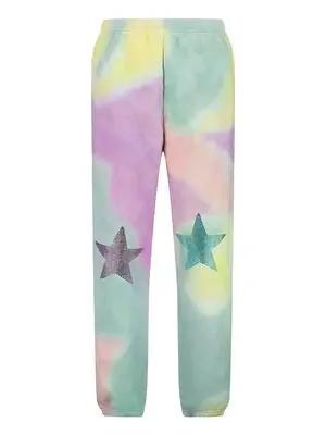 Collina Strada Star-embellished Tie-dye Track Pants - Green