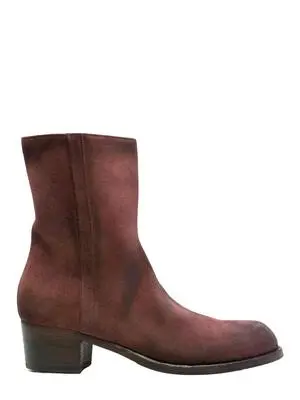PANTANETTI 50mm Suede Boots - Brown