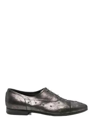 PANTANETTI Metallic Derby Shoes - Grey