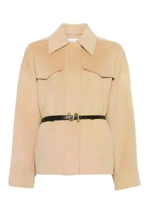 Sportmax Virgin Wool Jacket Brown
