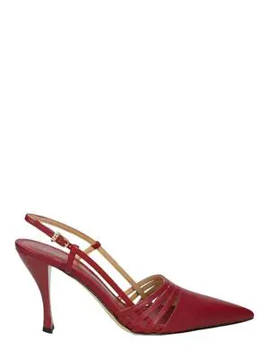 Michael Kors 88mm Pointed-toe Strappy Slingback Pumps - Red