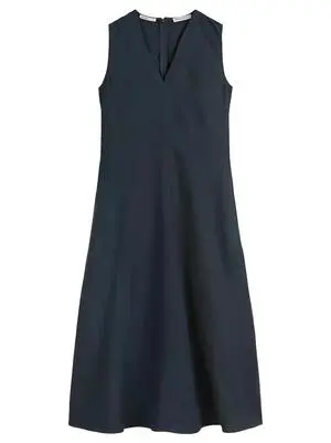 Marc O'polo Sleeveless A-line Midi Dress - Blue