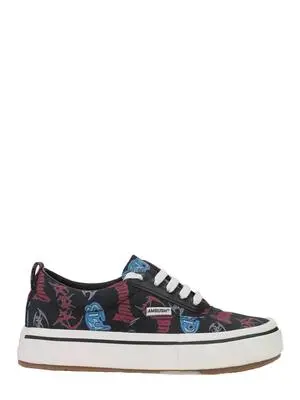 AMBUSH Vulcanized Lace-up Canvas Sneakers - Black
