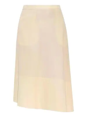 JIL SANDER Asymmetric Midi Skirt - Neutrals