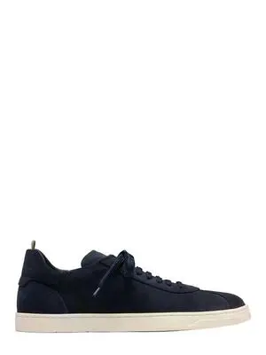 Officine Creative Karma Suede Lace-Up Sneakers Blue