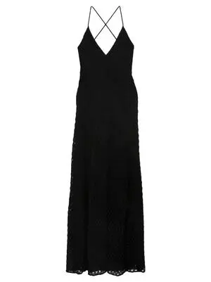 Missoni V-neck Maxi Dress - Black