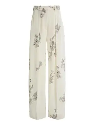 Victoria Beckham Wide Leg Trousers - Multi