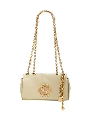 Chloé Heritage Leather Shoulder Bag Smoky Beige