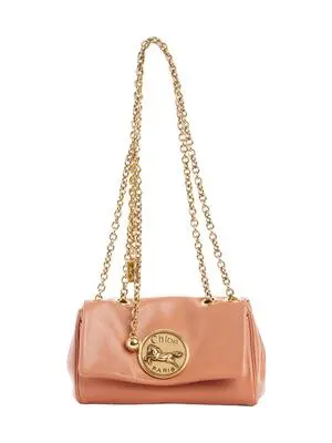 Chloé Heritage Leather Shoulder Bag Wooden Orange