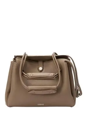 Loewe Medium Grained Leather Madrid Shoulder Bag - Brown