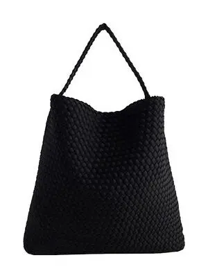NAGHEDI Nomad Large Woven Tote Bag - Onyx