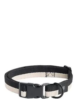 HAY Striped Polyester Dog Collar - Black And White