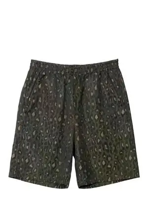 Needles Leopard-print Track Shorts - Grey