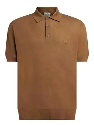 Etro Short-sleeve Polo Shirt Brown