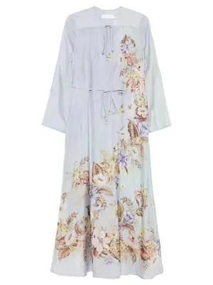 Zimmermann Coco Billow Maxi Dress - Blue