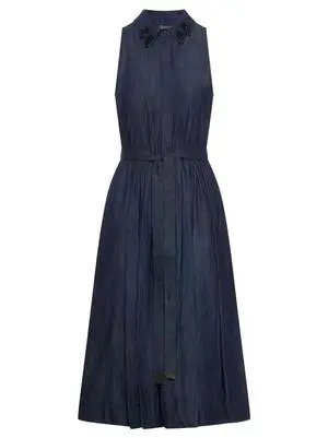 Max Mara Sleeveless Denim Dress - Blue