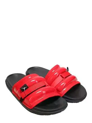 Nike Super Play Patent Slides - Red