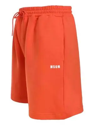 MSGM Elasticated-waist Track Shorts - Red