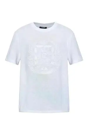 Balmain Embroidered-logo T-shirt - Blue