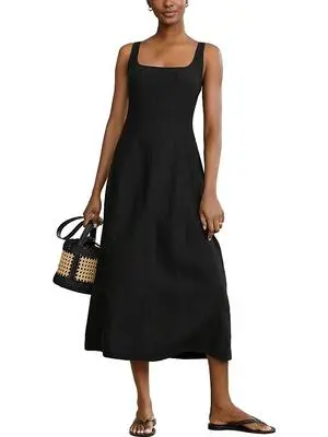 Jenni Kayne Kinney Linen Dress - Black