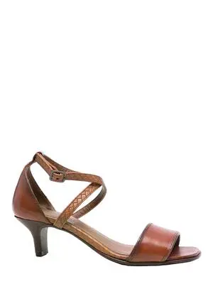 PANTANETTI 50mm Leather Sandals - Brown