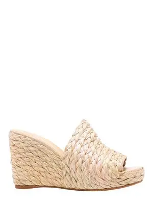 CastaÑer Jenna Wedged Mules - Neutrals
