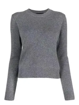 LISA YANG Crew Neck Cashmere Jumper - Grey