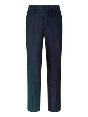 TOM FORD Tailored Cotton Trousers - Blue