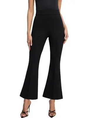 Good American Soft Stretch Kick Flare Ponte Pants - Black001