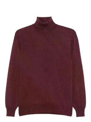 Brunello Cucinelli Cashmere High Neck Sweater - Red
