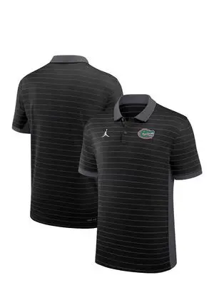 JORDAN BRAND Florida Gators 2025 Early Season Coaches Sideline Victory Stripe Performance Polo - Black