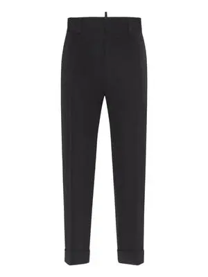 Dsquared2 Tailored Tapered Trousers - Black