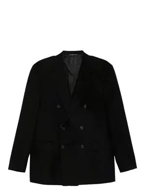 Canali Double-breasted Jacket - Black